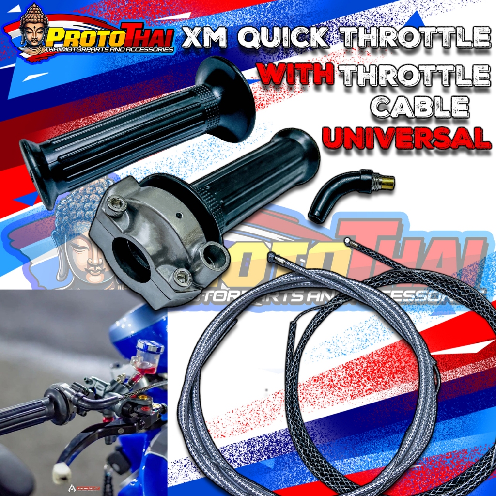 XM QUICK THROTTLE UNIVERSAL THROTTLE CABLE UNIVESAL | Shopee Philippines