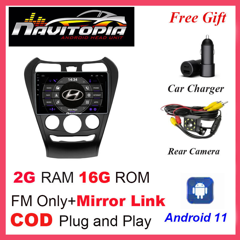 NAVITOPIA Android Car Head Unit Monitor Radio Stereo with Frame for ...