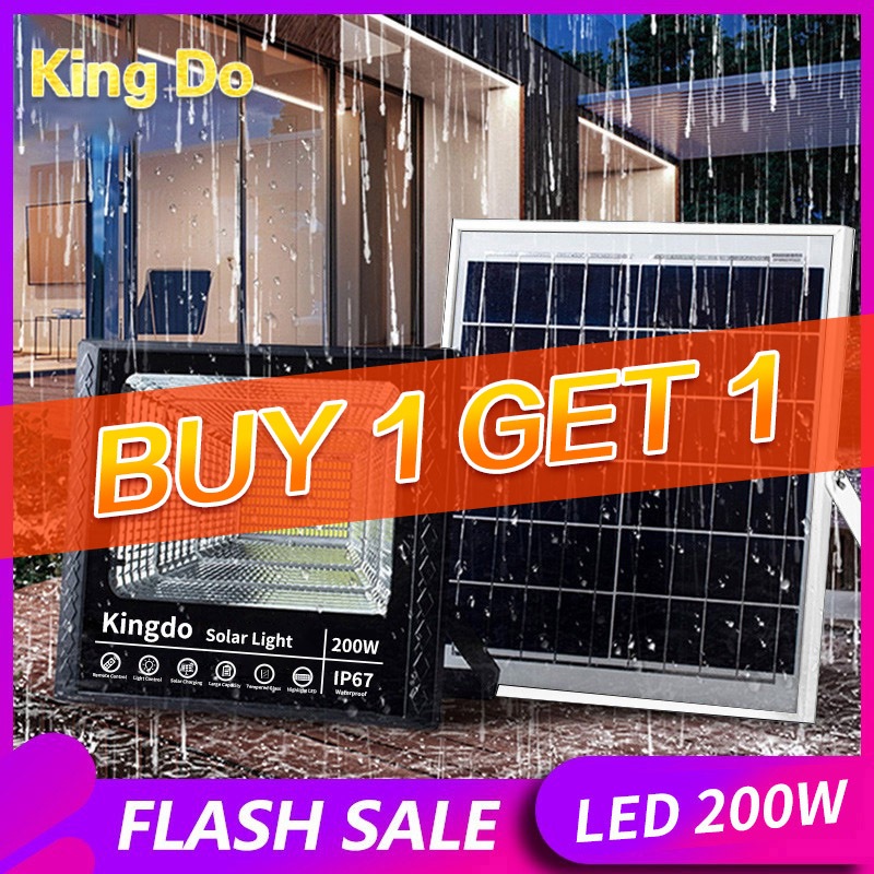 BUY 1 TAKE 1 Solar Light Outdoor LED Light Solar Flood Light Waterproof Street Lamp With Remote ...
