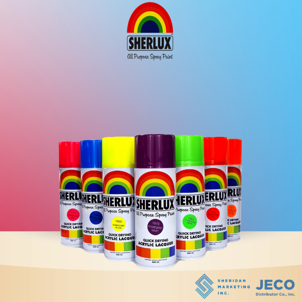 Sherlux All Purpose Spray Paint - Quick Drying Acrylic Lacquer ...