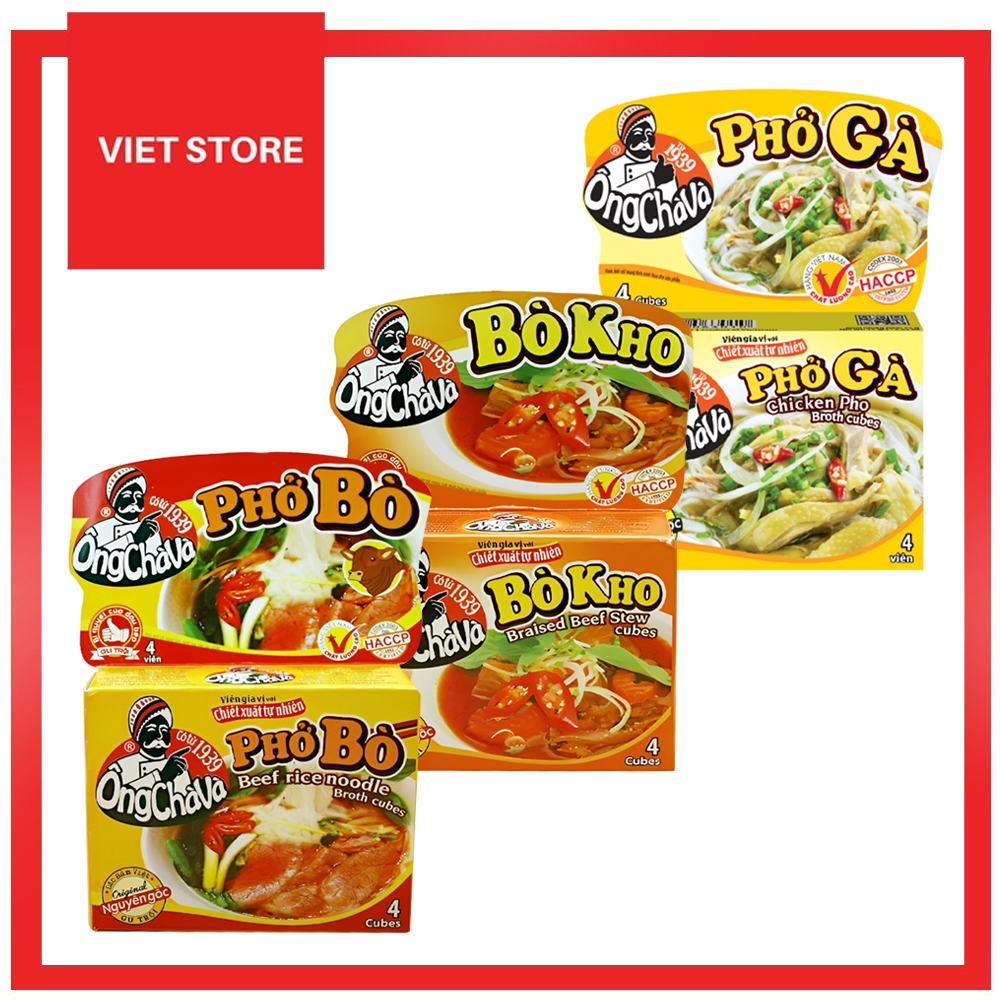 Viet Store Ongchava Vietnamese Cubes Pho Bo Beef Rice Noodles Broth ...
