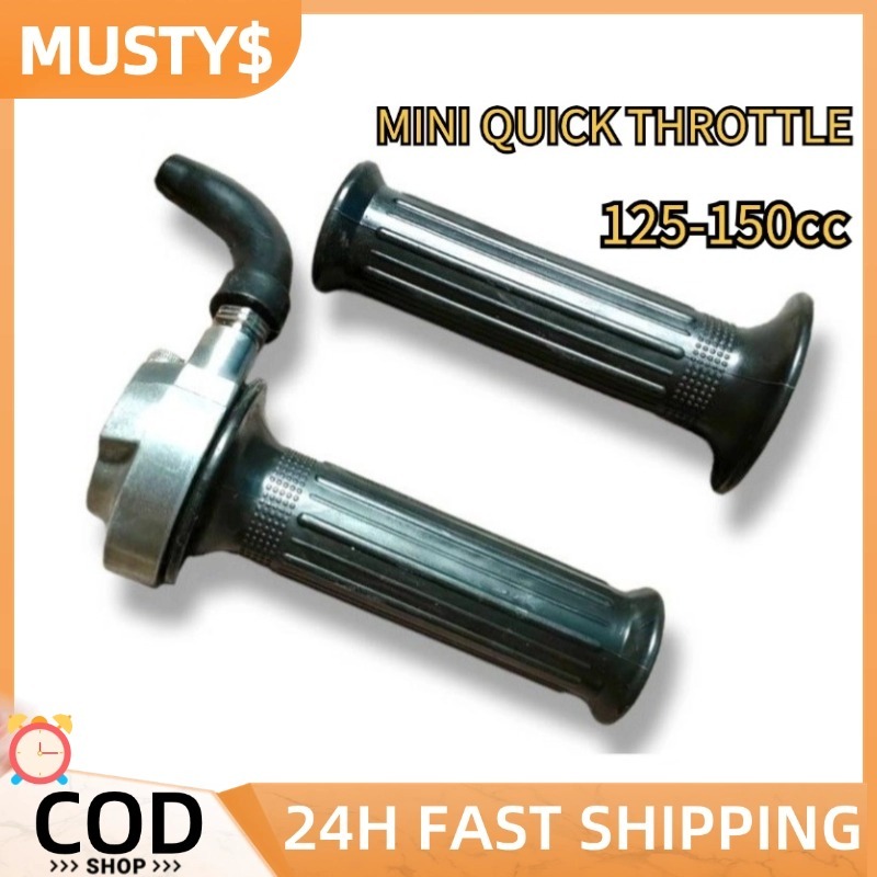 MINI QUICK THROTTLE WITH HANDLE GRIP UNIVERSAL for Motorcycles | Shopee ...