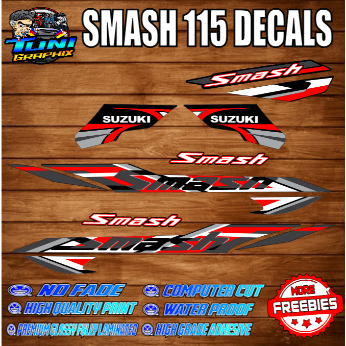 SMASH 115 2018 Model Stock Decals Sticker | Shopee Philippines