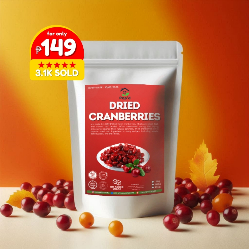 Dried Cranberries 100g/250g - Good antioxidant | Shopee Philippines