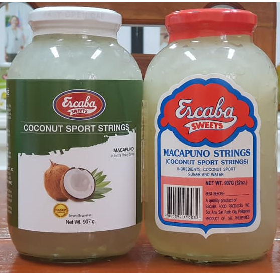 Escaba Sweets Macapuno in a jar Dessert Strings Macapuno Balls | Shopee ...
