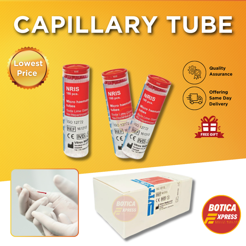 Capillary Tube / Heparinized Tube (100's Per tube) | Shopee Philippines