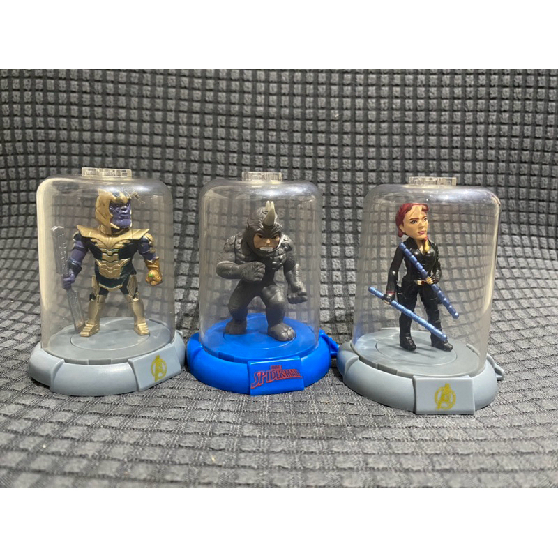 Collectables Domez Shocker Rhino, Domez - Thanos and Black Widow ...