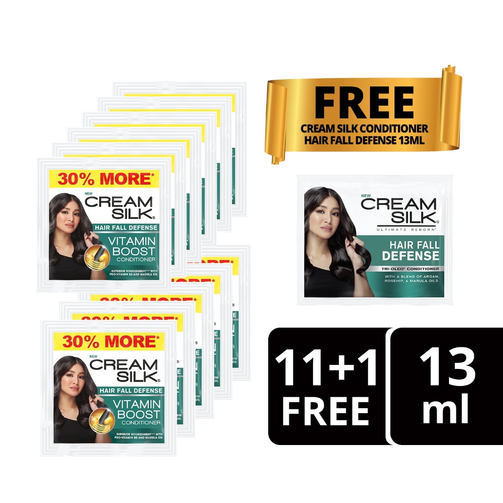 Cream Silk Ultimate Reborn Hairfall Defense Tri-oleo Conditioner 11ml 11+1 | Shopee Philippines