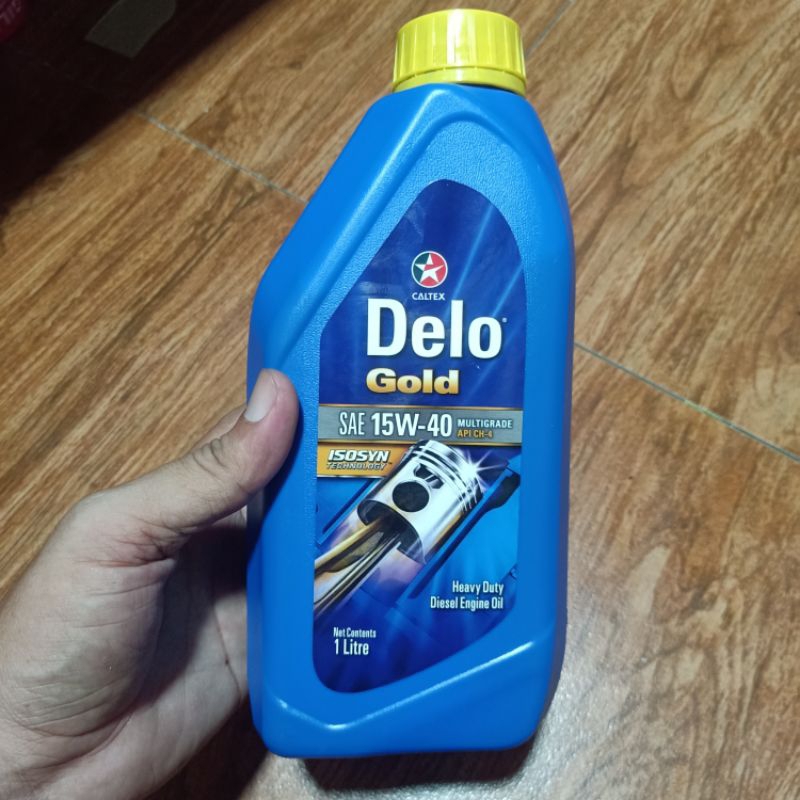 DELO GOLD SAE 15W-40 MULTIGRADE API CH-4 HEAVY DUTY DIESEL ENGINE OIL 1L | Shopee Philippines