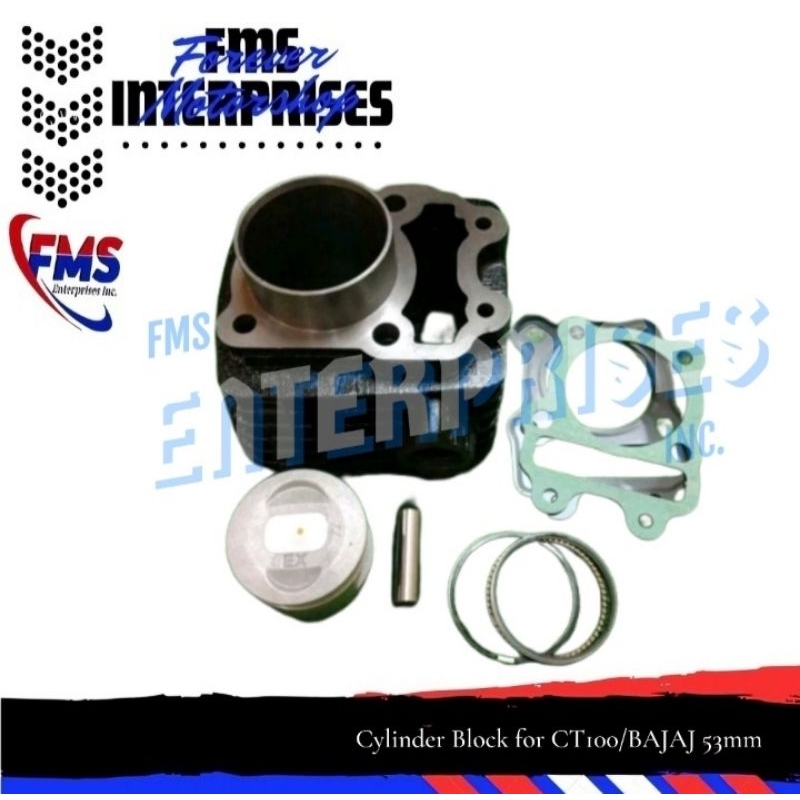 Cylinder Block for CT100/BAJAJ 53mm | Shopee Philippines