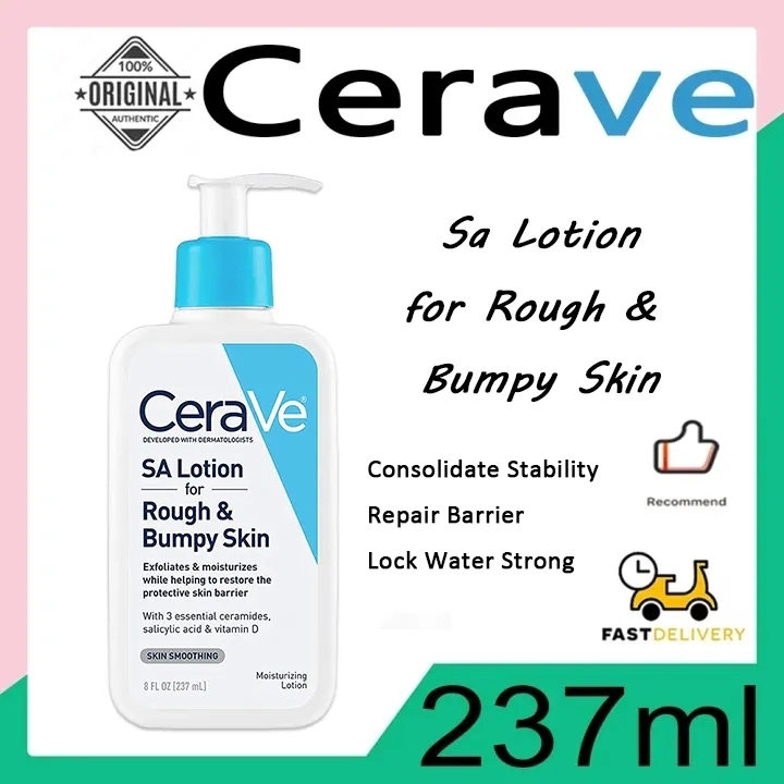 CeraVe SA Lotion Salicylic Acid Moisturizer for Rough and Bumpy Skin ...