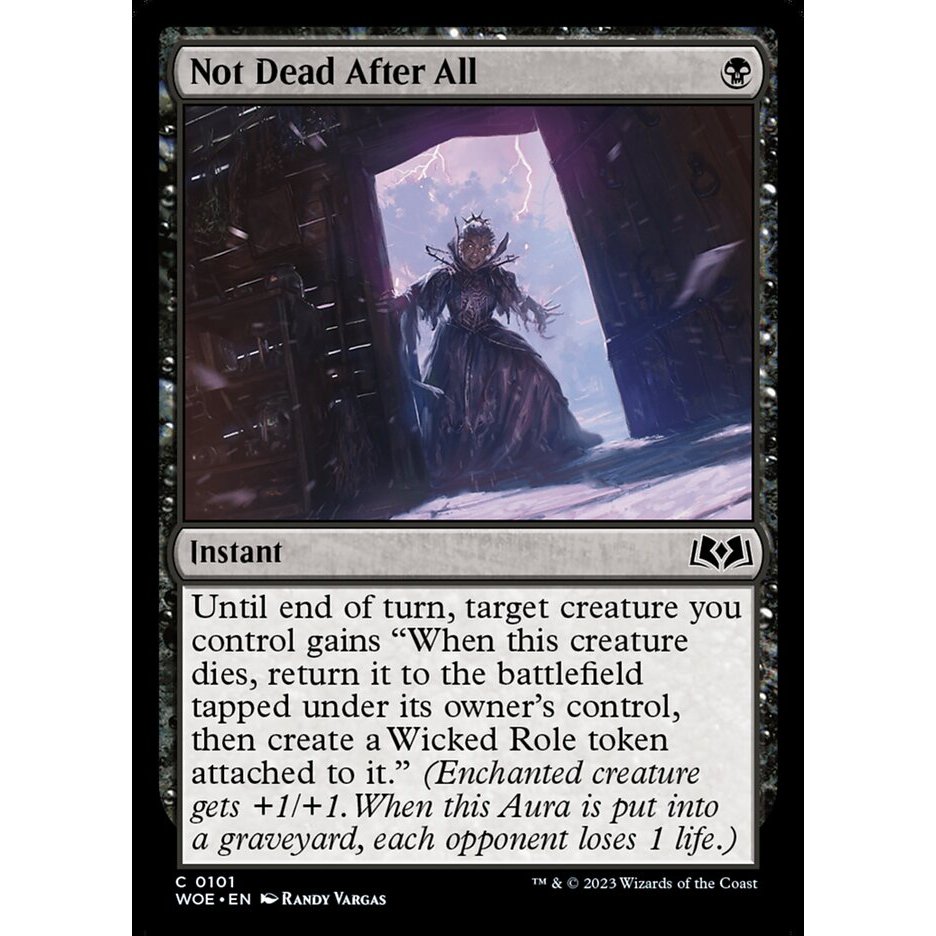 Magic the Gathering - Not Dead After All - MTG Black - WOE - NM ...