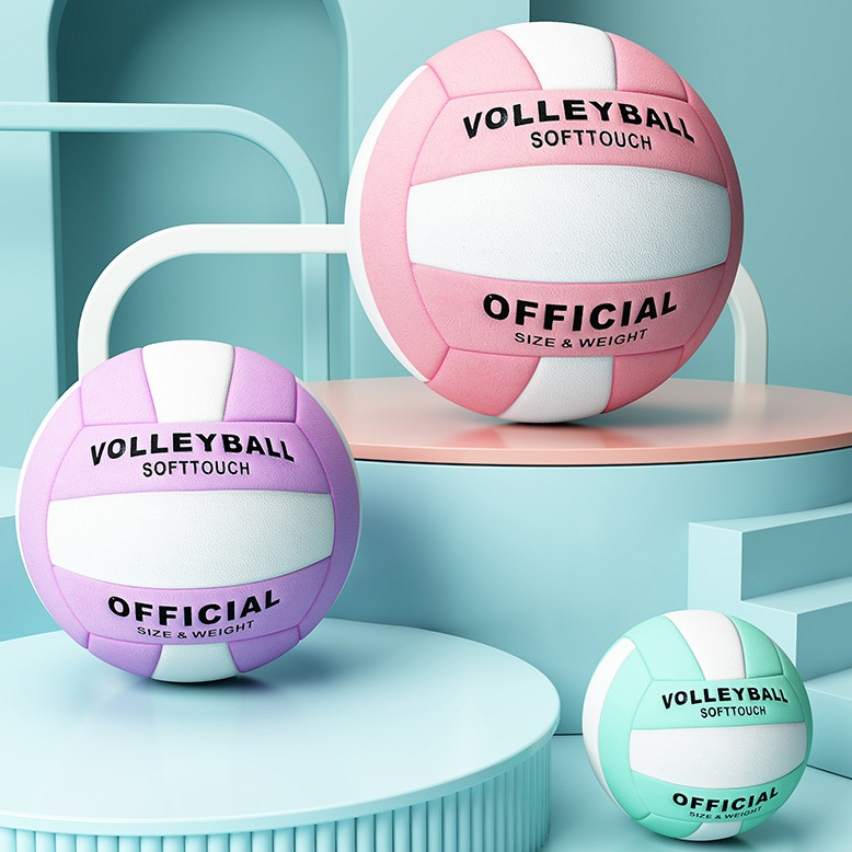 Original Volleyball Ball Size 5 Competition Training Leather Volleyball ...
