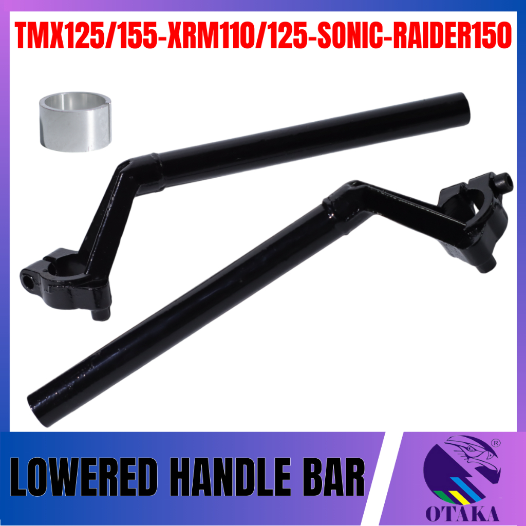 (KUJIRA) LOWERED HANDLE BAR FOR TMX125 /TMX 155 XRM110 /XRM 125 SONIC ...