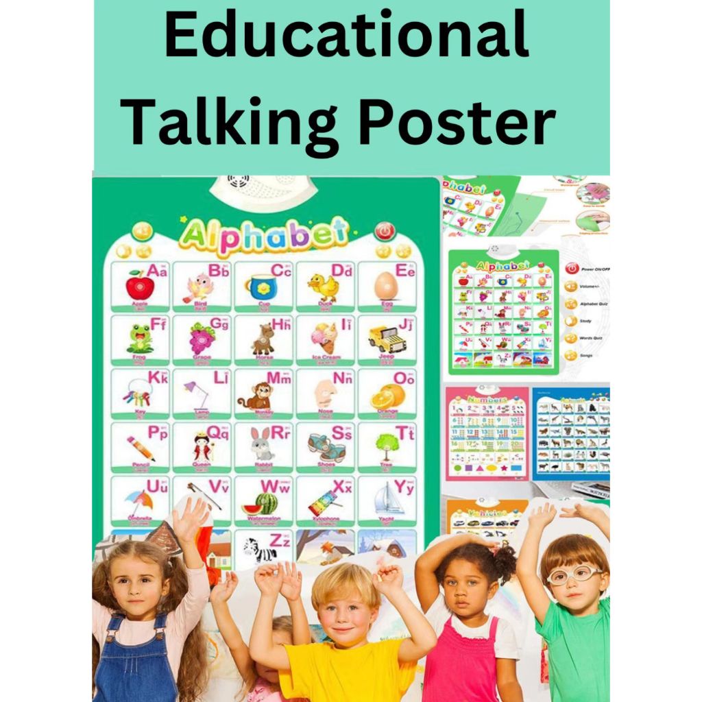 Educational Talking Poster ABC Learning Chart Poster Hanging Chart ...