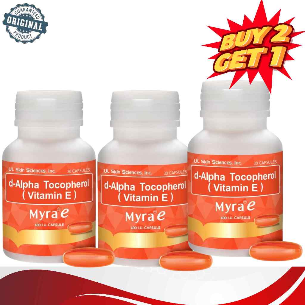 BUY 2 TAKE 1 Myra E 400 I.U 30s Bottle | Shopee Philippines