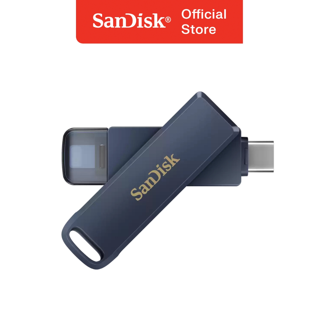 SanDisk Phone Drive USB 3.2 Lightning and Type C Metallic (64GB / 128GB ...