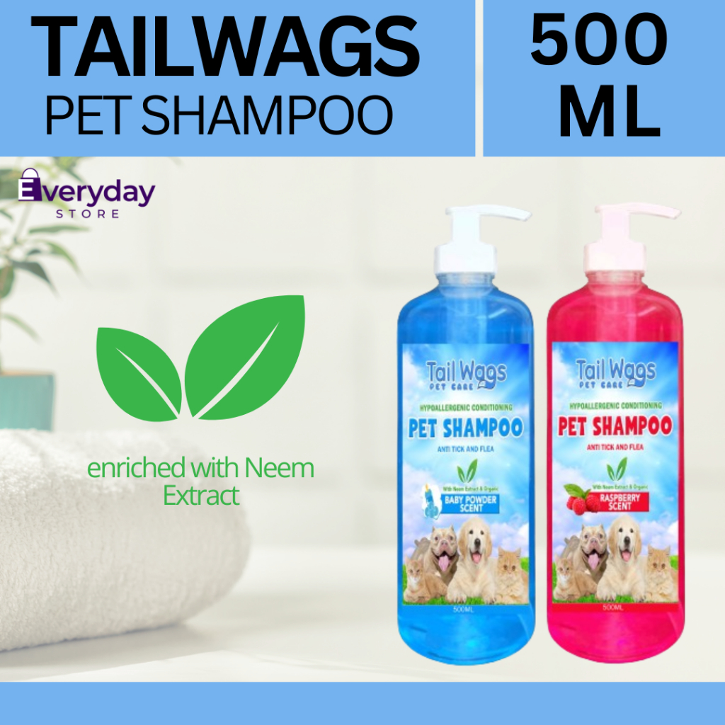 Tail Wags Anti Tick and Flea Pet Shampoo with Neem Extract 500ML ...