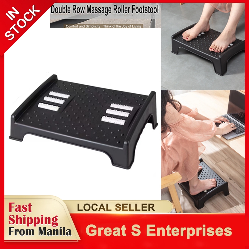 Foot Rest Ergonomic Under Desk Large footstool massage stool office ...
