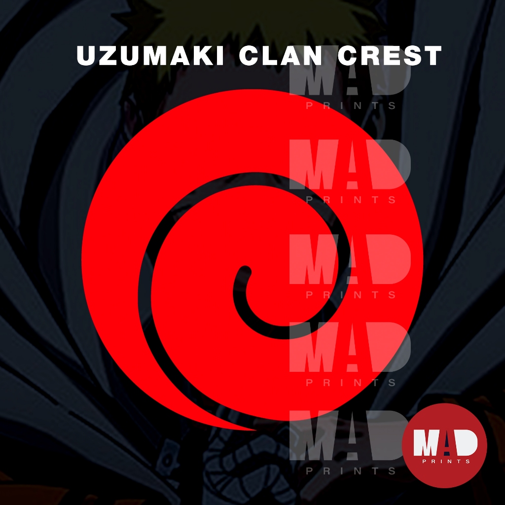 Naruto - Uzumaki Clan Crest Vinyl Decal Sticker | Shopee Philippines