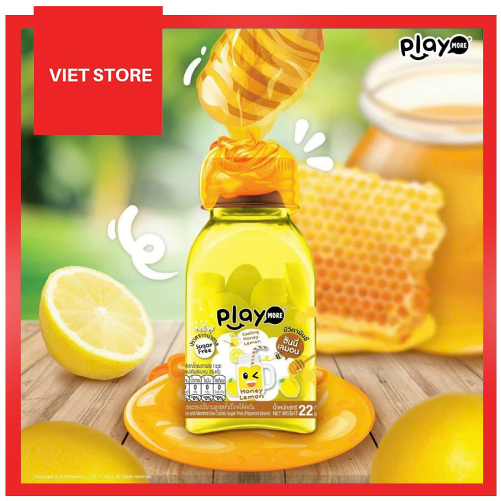 Viet Store Thailand Play More Cooling Honey Lemon Candy Cooling Fresh ...