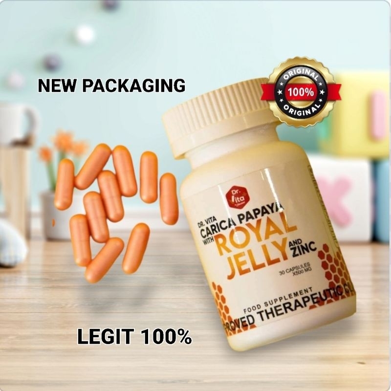 ORIGINAL DR.VITA CARICA PAPAYA with ROYAL JELLY and ZINC (New Packaging ...
