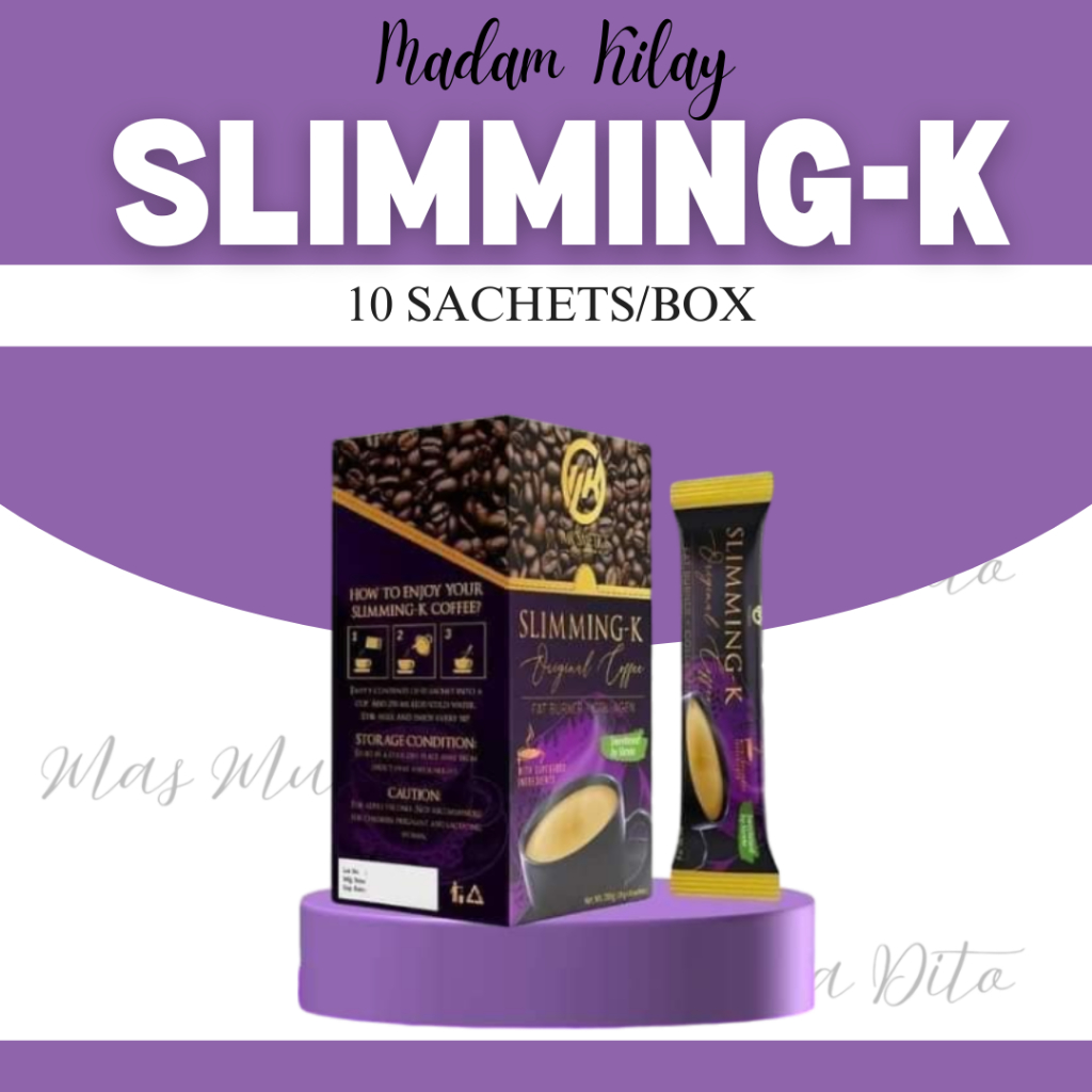 SLIMMING-K By MADAM KILAY BODY SHAPER WHITENING 10sachets/box with FREE ...