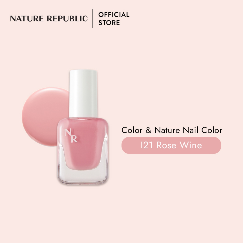 Nature Republic Color & Nature Nail Color (Rose Wine) | Shopee Philippines