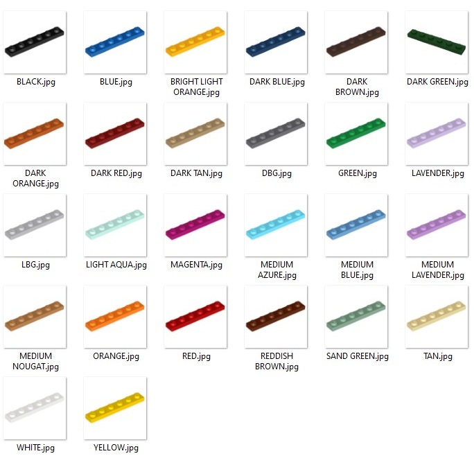 LEGO® Part: Plate 1x6 | Shopee Philippines