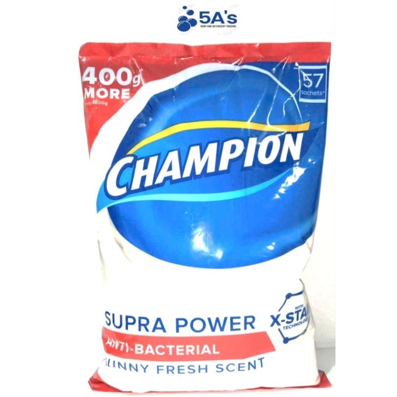 CHAMPION ANTI-BACTERIAL SUNNY FRESH SCENT POWDER DETERGENT 2 KG ...