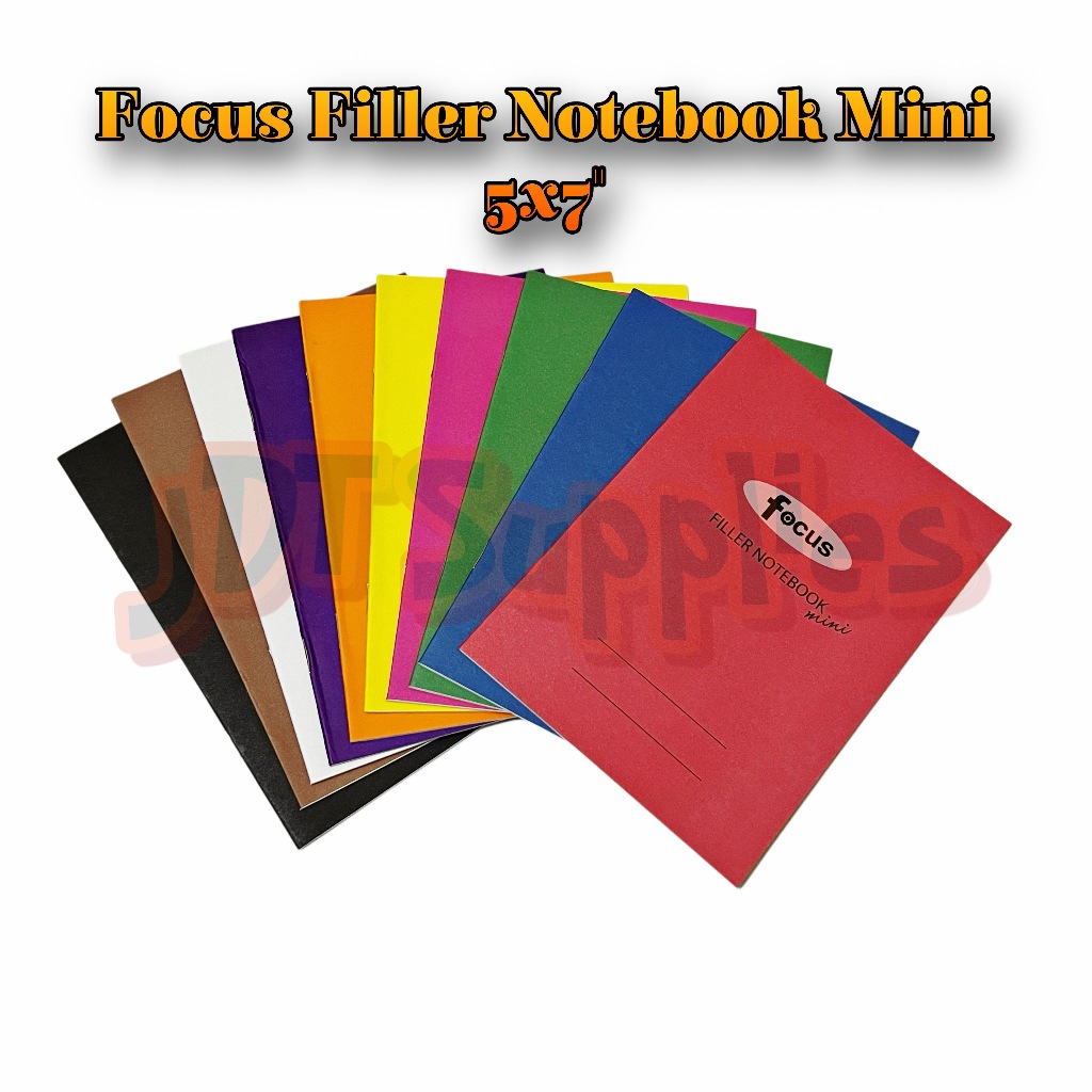 Focus MINI Filler Notebook [5 x 7 inches] [5/10/25pcs] | Shopee Philippines