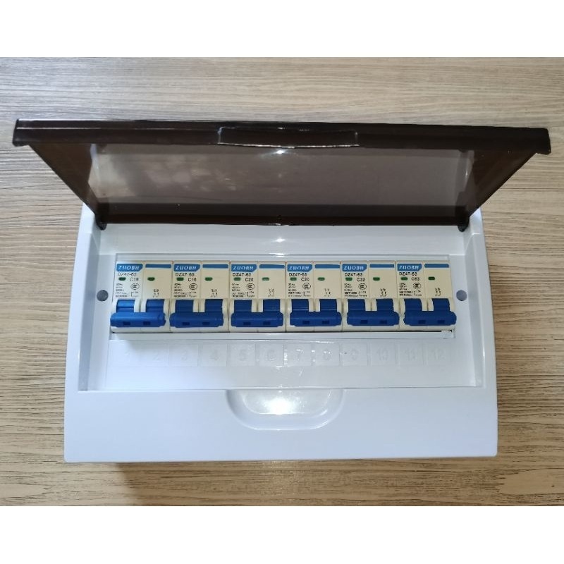 12 Loop Distribution Box With 2P Circuit Breaker Panel Box Combined ...