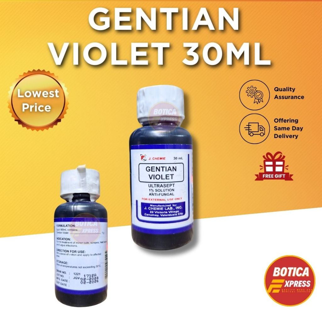 J.CHEMIE Gentian Violet 30ml | Shopee Philippines