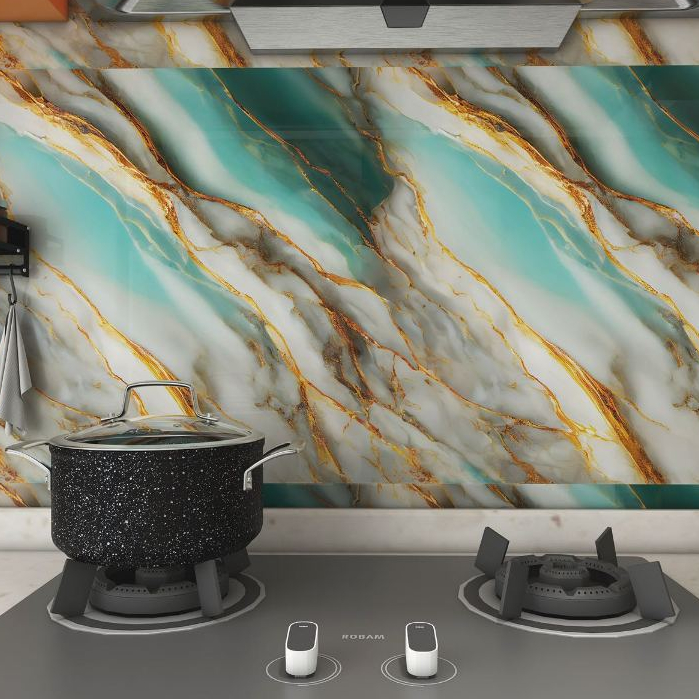 5MX40CM Kitchen oil-proof stickers oil fume stickers waterproof high ...