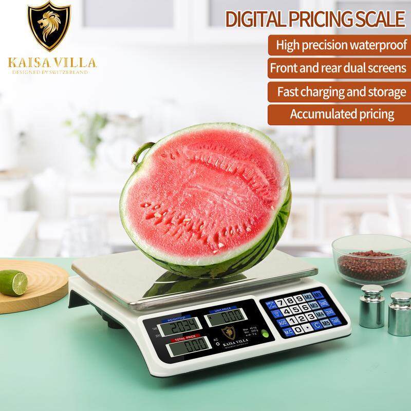 Kaisa Villa Rechargeable Digital Price Scale Food Meat Weigh Scale ...