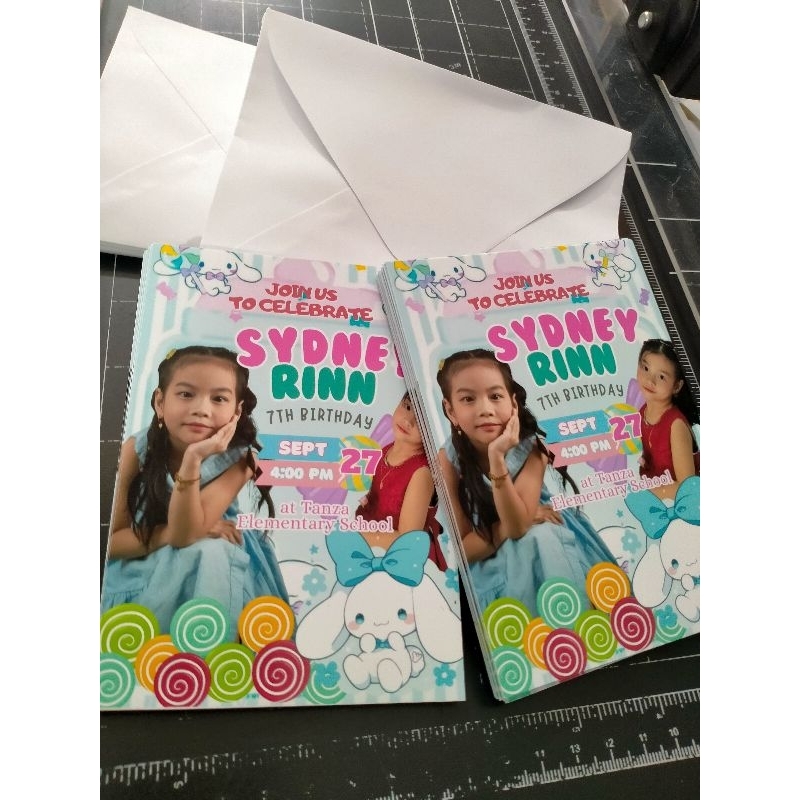 Melody Themed Invitation | Birthday Invitation | Baptismal Invitation ...