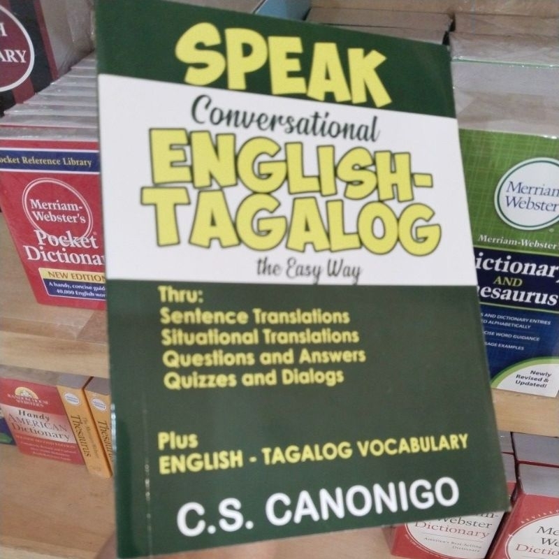 SPEAK CONVERSATION ENGLISH-TAGALOG THE EASY WAY | Shopee Philippines