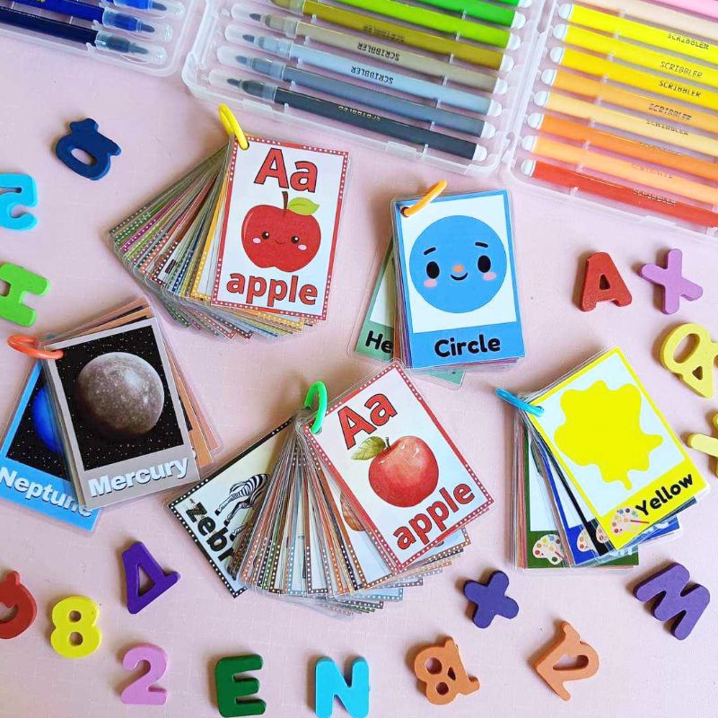 Flash Cards For Kids, Laminated Educational Flash Cards | Shopee ...