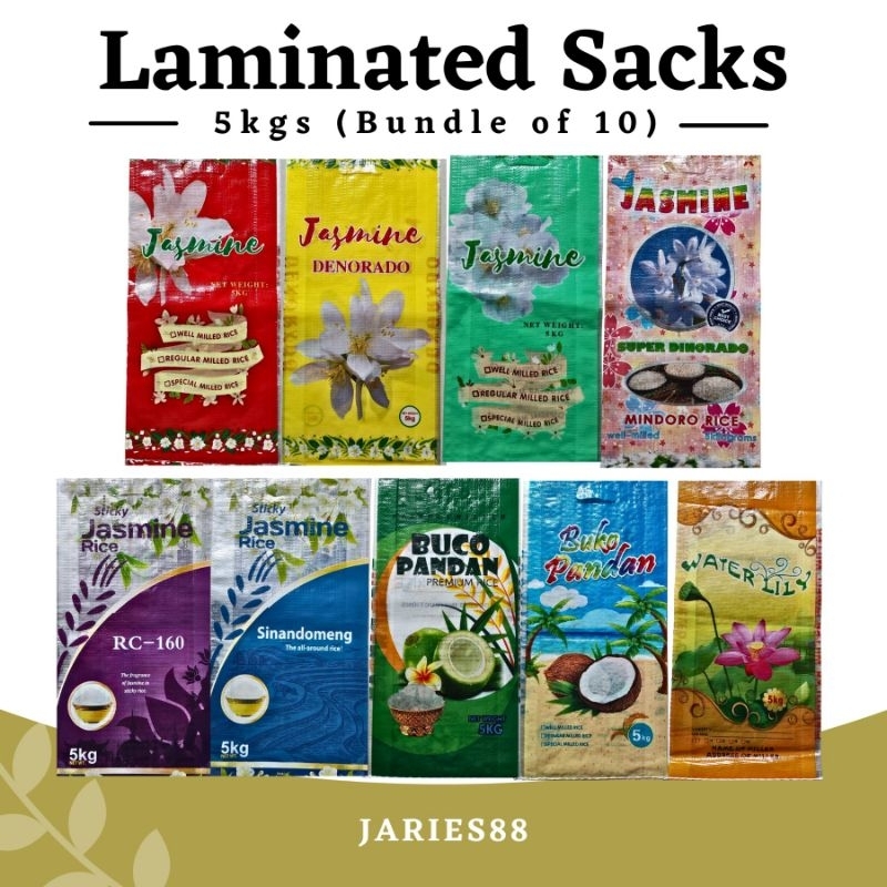 Laminated Sack/Sako Bag 5 kilos (10 pcs) | Shopee Philippines