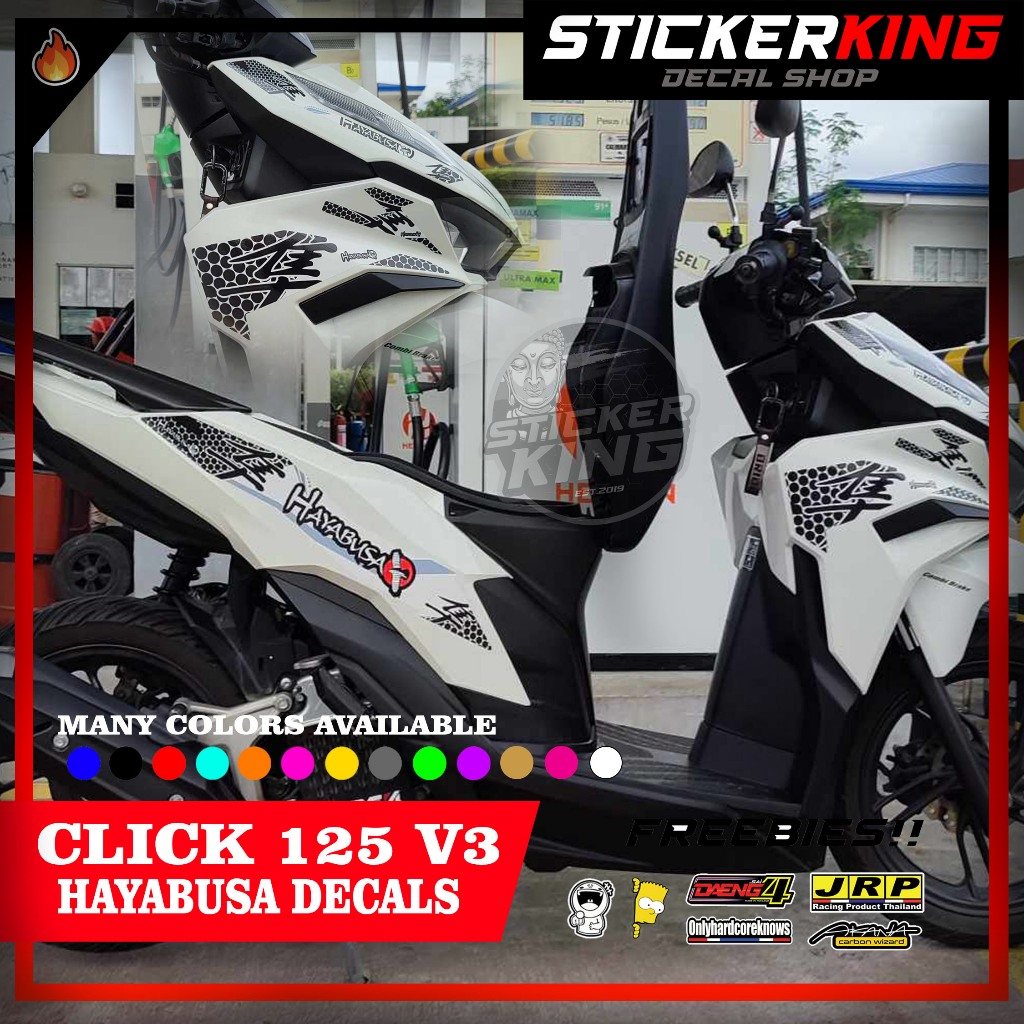 CLICK 125i V3 VARIO HAYABUSA DECALS WITH FREEBIES | Shopee Philippines