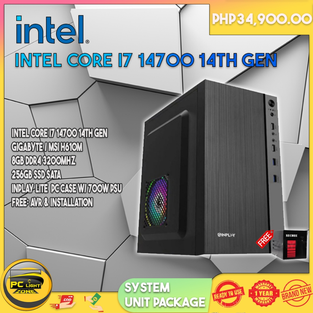 INTEL CORE I7 14700 14TH GEN SYSTEM UNIT PACKAGE | Shopee Philippines