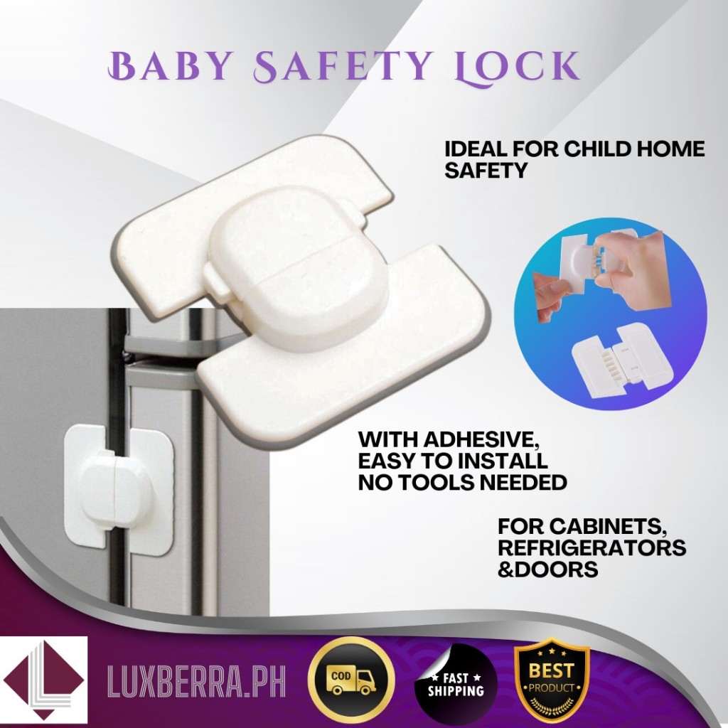 Ref Lock Door Safety Drawer Cabinet Child Kids Baby Lock Adjustable ...