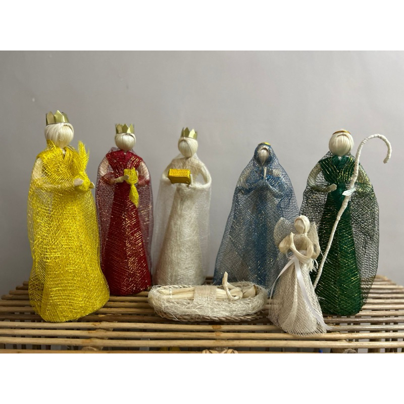 Native Christmas Belen/ Christmas Nativity/ Abaca belen | Shopee ...