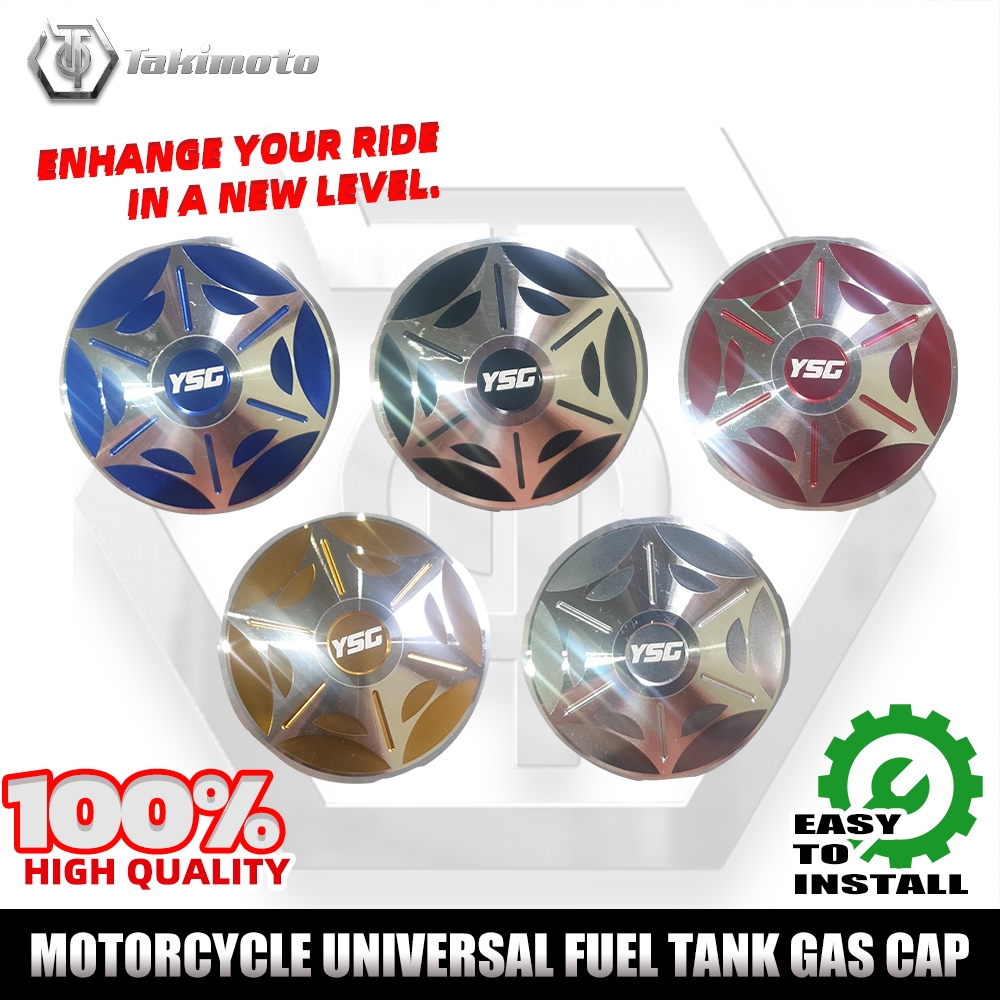 Takimoto Motorcycle Universal Fuel Tank Gas Cap High Quality Alluminum | Shopee Philippines