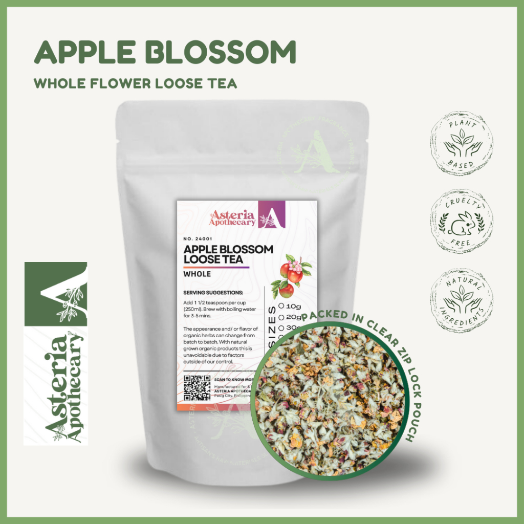 Dried Apple Blossoms Loose Tea | Herbal Tea | Tisanes | Flower Tea 10g ...