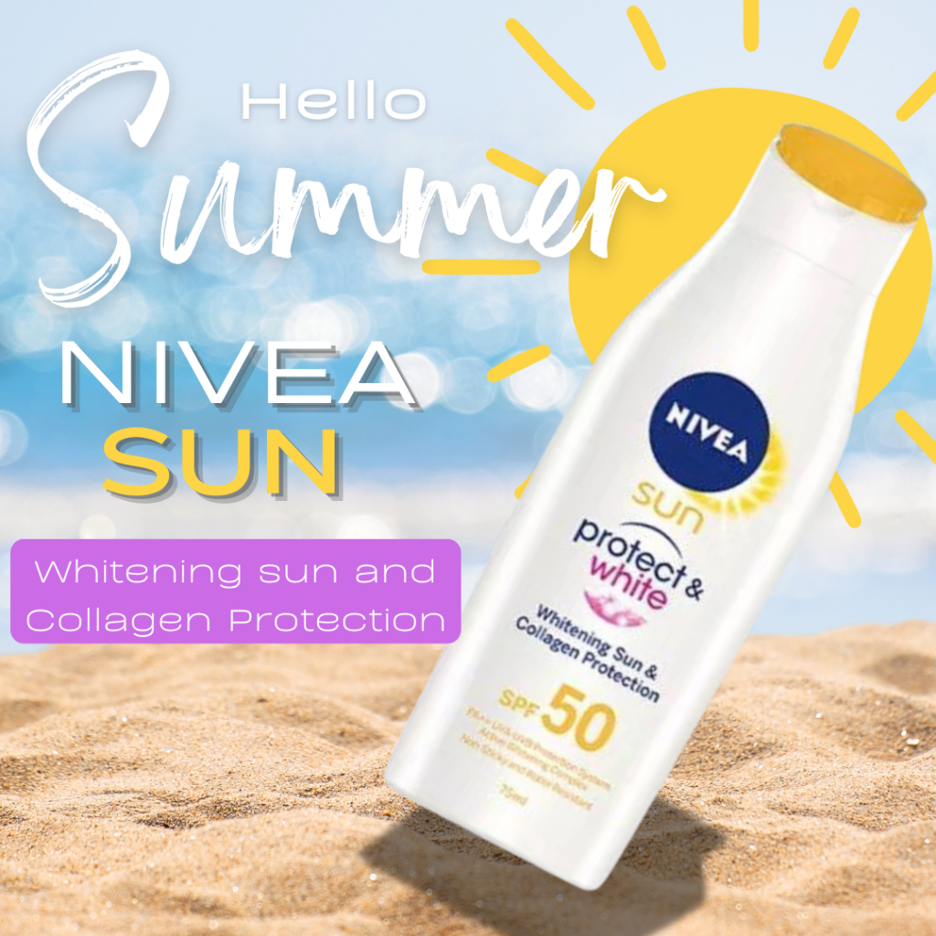 NIVEA SUN PROTECT & WHITE Whitening Sun & Collagen Protection Lotion ...