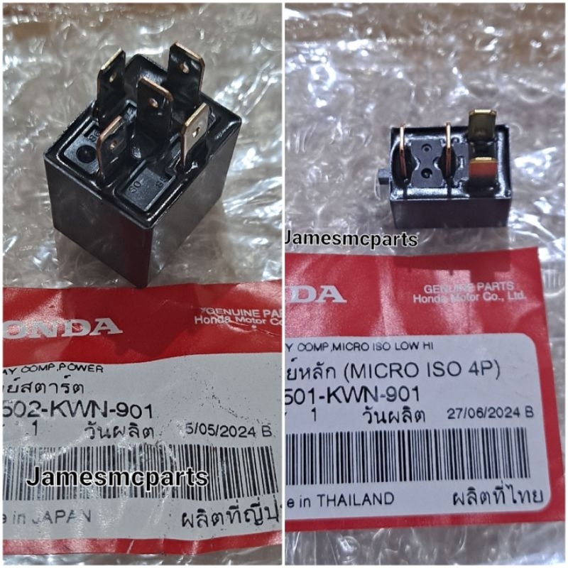 Genuine Starter Relay(5pins)(4pins) For Honda Click 125i/150i V1 V2 V3 Hgp:38502/38501-KWN-902 ...