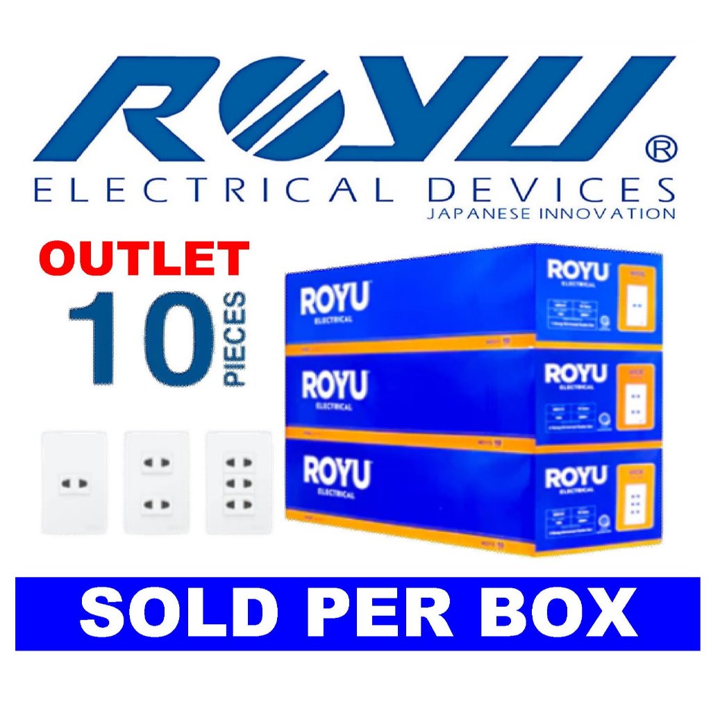 ROYU WIDE SERIES UNIVERSAL OUTLET (SOLD PER BOX) | Shopee Philippines