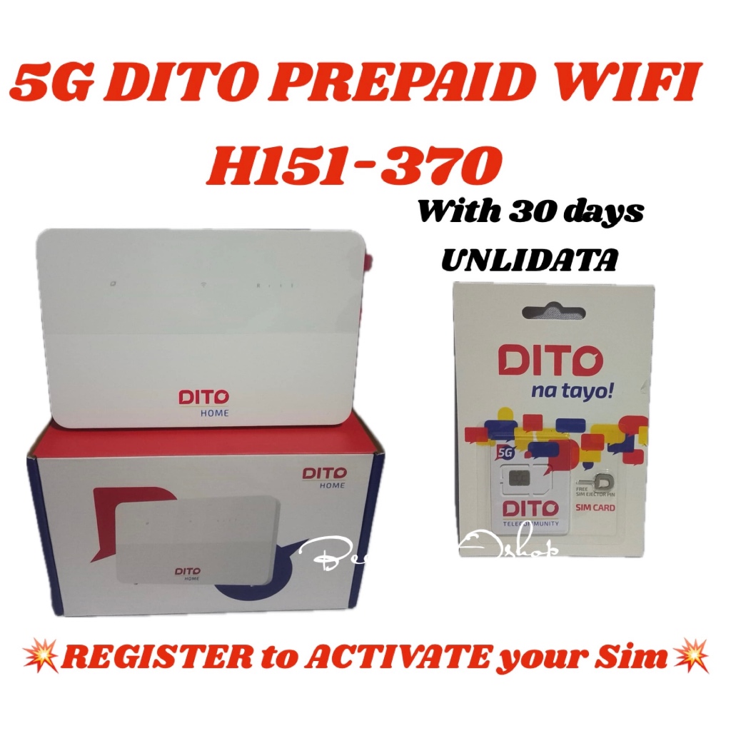 5G DITO Home Prepaid Wifi ZLT X100M/ 5G DİTO H151-370 | Shopee Philippines