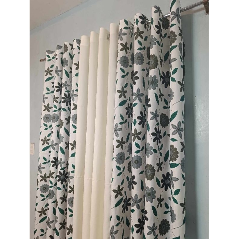 Chloe Gray Lucky Color Ring Curtains Sold Per Piece or 3in1 Set ...